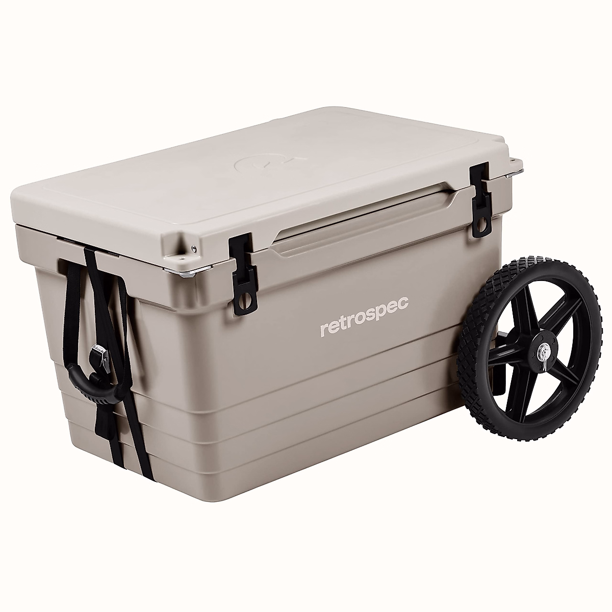 Retrospec Palisade 45 & 65 Qt Cooler Wheel Kit with 12” No-Flat Tires - Durable Straps & Power-Coated Steel Axles - 45 qt