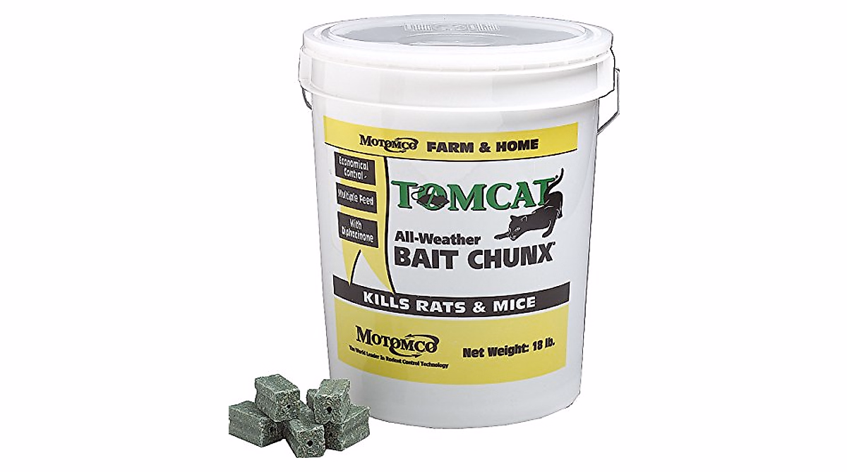 Motomco 008-32448 Tomcat All-Weather Bait Chunx Rat and Mouse Killer, 1 ...