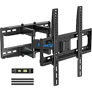MOUNTUP TV Wall Mount - Full Motion TV Wall Mount for Most 26-65 Inch Flat and Curved TV up to 88 LBS, Wall Mount TV Bracket with Dual Swivel Articulating Rod Max VESA 400x400mm MU0010