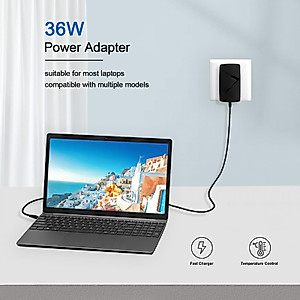 Flgan 12V 3A Charger for Jumper Ezbook X3 X4 S4 2 3 3s 3l pro Jumper EZpad 6 Pro Chuwi HeroBook ubook AeroBook LapBook xidu Tour Pro 12.5 Trekstor Surfbook Primetab Yourbook YELLYOUTH