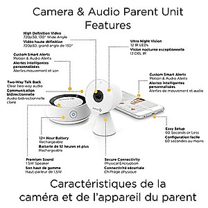 Safety 1st HD Wi-Fi Baby Monitor Camera with Sound- and Movement-Detecting Audio Unit