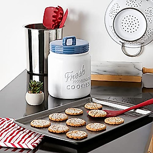 DII Kitchen Accessories Collection Ceramics, Cookie Jar, Blue