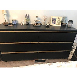 ROSEROSA Peel and Stick PVC Self-Adhesive Wallpaper Border Board Trim Moulding Sticker Hair Line (MG237B : 3.93 Inch X 16.40 Feet) Gold