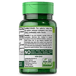 Odorless Garlic 2400 mg | 120 Softgel Capsules | High Strength Extract Pills | Non-GMO, Gluten Free Supplement | by Nature's Truth