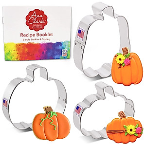 Thanksgiving Pumpkin Patch Cookie Cutters 3-Pc. Set Made in USA by Ann Clark