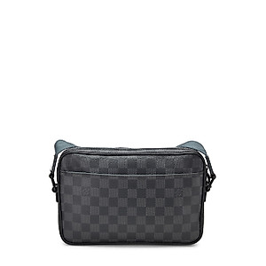 Louis Vuitton, Pre-Loved Damier Graphite Alpha Messenger, Black