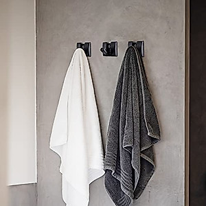 Mornajina 2 Packs Black Folding Hideaway Coat Hooks, Heavy Duty Wall Hooks, Retractable Hooks for Hanging Coat, Wall Mount Hook for Home, Office, Restaurant