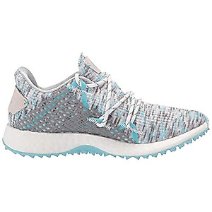 adidas Women's W Crossknit DPR Golf Shoe, White/Hazy Sky/Grey, 7.5 US