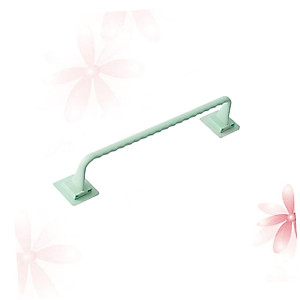 DOITOOL Punch Towel Rack 2pcs Towel Storage Rack Towel Rack Bathroom Accessories Towel Kitchen Supplies Light Green Punch Rack Towel Holder Bath Towel Rod Bedroom Towel Holder