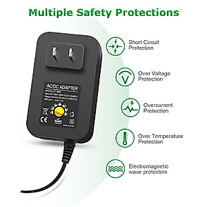 Arkare 30W Universal AC to DC Power Adapter Adjustable Power Supply 3V 4.5V 6V 9V 12V 2A 1A DC Adapter AC 100-240V to DC 3-12V Multi Voltage Switching Power Adapter with 15 Tips + Polarity Converter