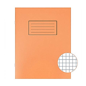 Silvine Exercise Book 5mm Squares 80 Pages 229x178mm Orange Ref EX105 [Pack of 10]