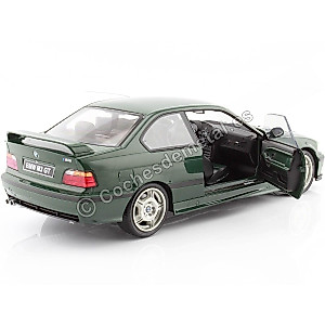 Solido S1803907 1:18 1995 BMW E36 Coupe M3 GT-British Racing Green Porsche Collectible Miniature car