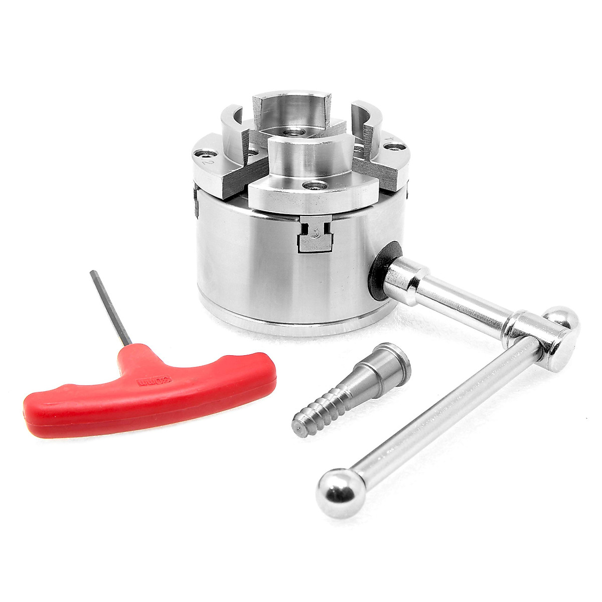 WEN LA4275 2.75-Inch 4-Jaw Self-Centering Keyed Lathe Chuck Set with 1-Inch x 8TPI Thread