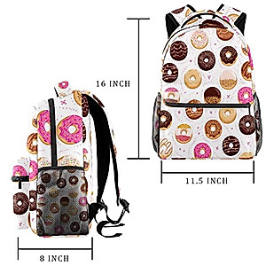 School Backpack Travel Backpack,Boy Girl Backpack,colorful donuts,Outdoor Sports Rucksack Casual Daypack
