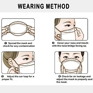 Teqifu 60pcs KF94 mask,Disposable black masks,4 layers protection filter efficiency>95%,Double line nasal frame,Highly elastic ear straps,Breathable comfort,Suitable men women daily use