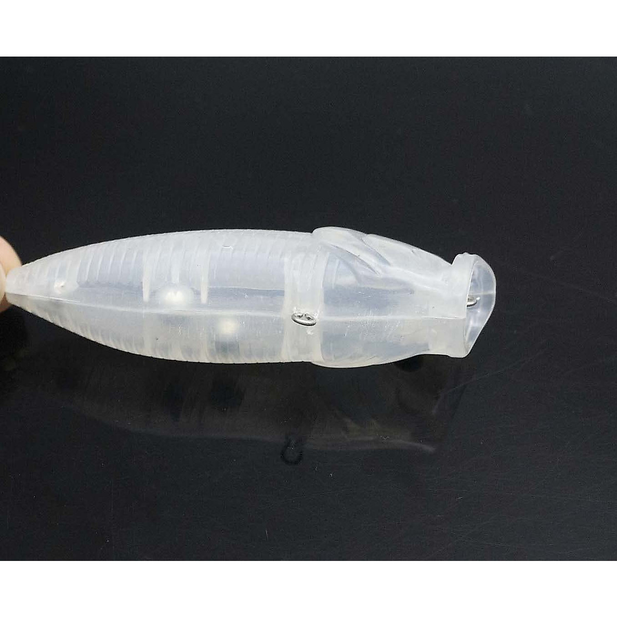 10PCS Unpainted Fishing Popperbait Blanks 8.3cm 11.6g with 6mm Free 3D Simulation Fishing Eye Popper Baits Artificial Blank Clear Hard Baits Trout Salmon Minnow Lure Crankbait Topwater Freshwater