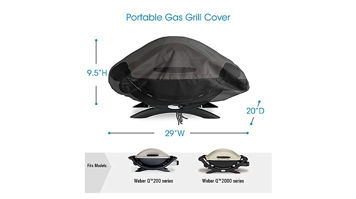 Unicook Waterproof Grill Cover for Weber Q2000/Q200/Baby Q