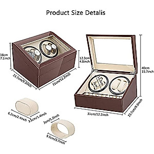SHZICMY Automatic Watch Winder, 4+6 Automatic Watches Winders Storage Display Box Watch Winders Case