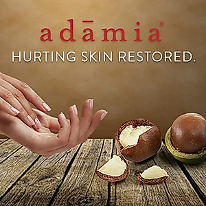 Adamia Therapeutic Repair Lotion with Macadamia Nut Oil and Promega-7, 16 Fl Oz Bottle- Fragrance Free, Paraben Free, Non GMO, White