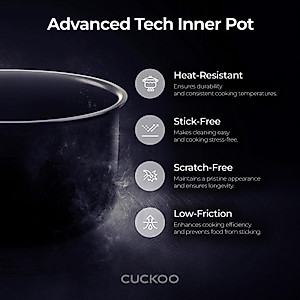 CUCKOO CR-3055 30-Cup (Uncooked) / 60-Cup (Cooked) Large Capacity Commercial Rice Cooker & Warmer with Nonstick Inner Pot, Switch Press (Silver/Black)