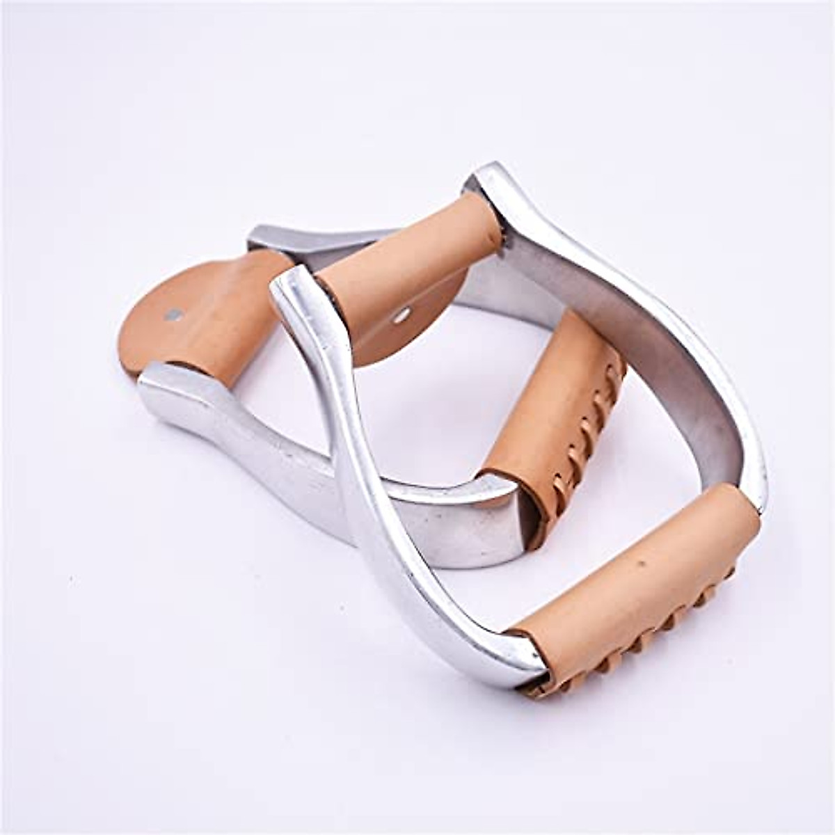 N/A Special Equestrian Supplies Western Stirrups Stainless Steel Aluminum Alloy Saddle Accessories (Color : As Shown, Size : One Size)