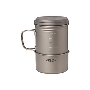 Vargo Titanium BOT Series | BOT BOWL – Add a 400ml Capacity Bowl to your BOT – Ultralight 1.6oz (45g) Backpacking Bowl Nests into Your BOT or BOT HD