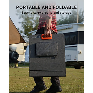 200W Portable Solar Panel for X1500 Power Station, High Efficiency, Foldable Design for Outdoor Adventures, Off-Grid, Emergency