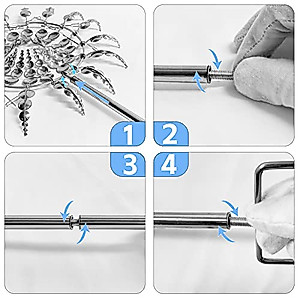 3D Wind Powered Kinetic Sculpture,Unique and Magical Metal Windmill,Wind Sculptures,Metal Wind Spinner Solar, Lawn Wind Spinners for Yard/Garden Decoration,Spring Easter Decorations (Silver)