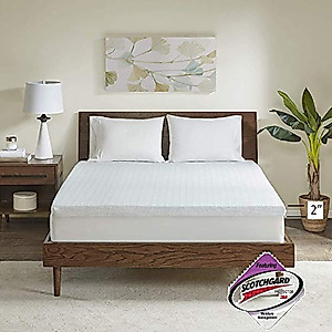 Sleep Philosophy Gel Infused Memory Foam Mattress Topper Luxurious Hypoallergenic All Season Enhanced Bed Support, Twin(2" Thick), Removable 3M Cover