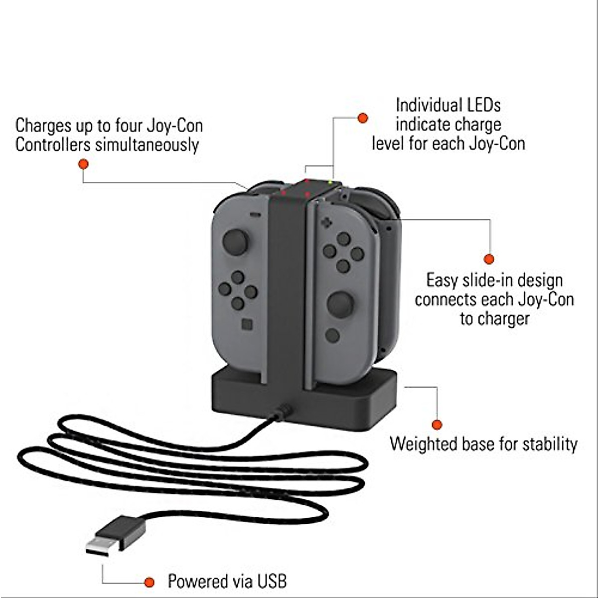 PowerA Joy-Con Charging Dock for Nintendo Switch