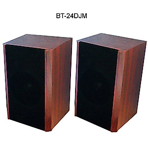 Boytone BT-24DJM Bluetooth Classic Style Record Player Turntable with AM/FM, CD/Cassette Player, Separate Stereo Speakers, Record from Vinyl, Radio, Cassette to USB with MP3 format, SD Slot, USB, AUX.