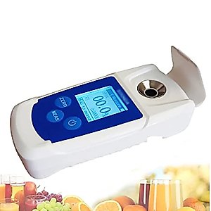 Pocket Refractometer, High Accuracy Portable Refractive Index Tester, 0-55% Measurement Range, 10-40℃ Temperature Compensation, 0.1% Resolution and 0.2% Brix Accuracy, for Measuring Sugar Content