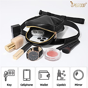 JASGOOD Thigh Harness Leg Bag Fanny Pack for Women Leg Purse Drop Leg Bag, A-Black