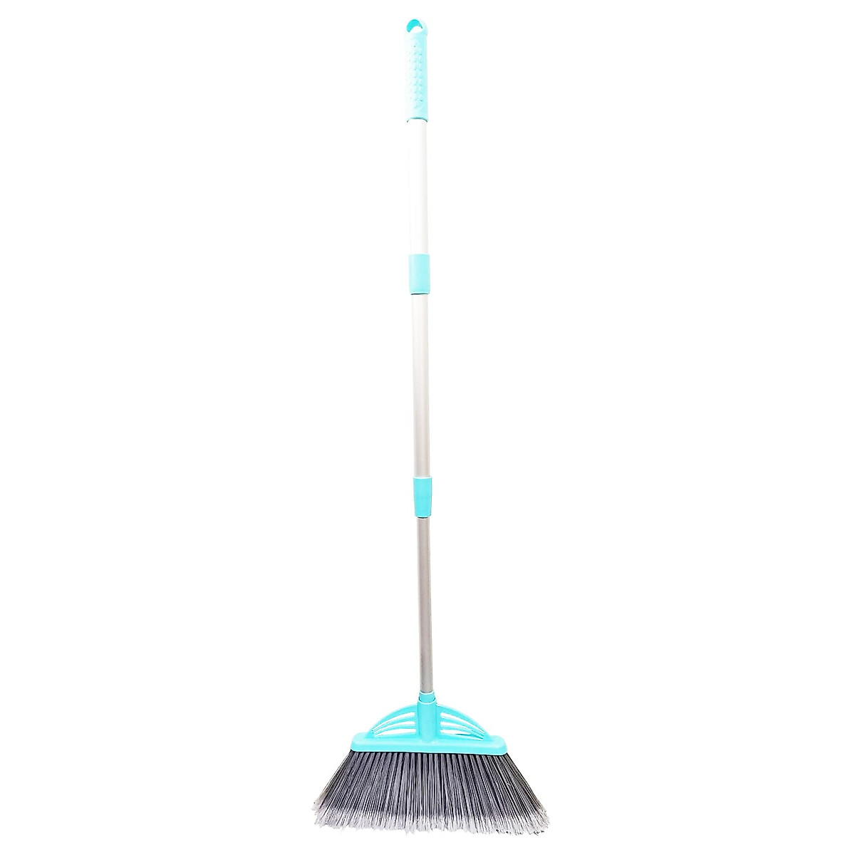 Xifando Mini Broom and Dustpan and Telescopic Rod Long Handle Broom, Camping Cleaning Tools, Light Blue