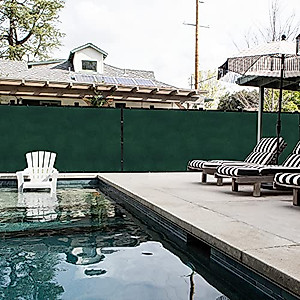 ASTEROUTDOOR Balcony and Fence Privacy Screen 6' x 50' with 90% Shade Rating - Green 170 GSM Polyethylene Fabric