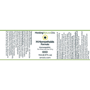 H-Hemorrhoids Formula 11ml - Natural Alternative Hemorrhoid Treatment for Internal, External or Thrombosed, Reduce Swelling, Itching, Burning Fast, Natural Alternative to Traditional Hemorrhoid Cream