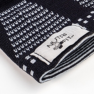 NUTRI PLUS FIT Knee Compression Sleeve Compression Sleeve Joint Pain, Injury Recovery, Meniscus Tear, X-Large, Black