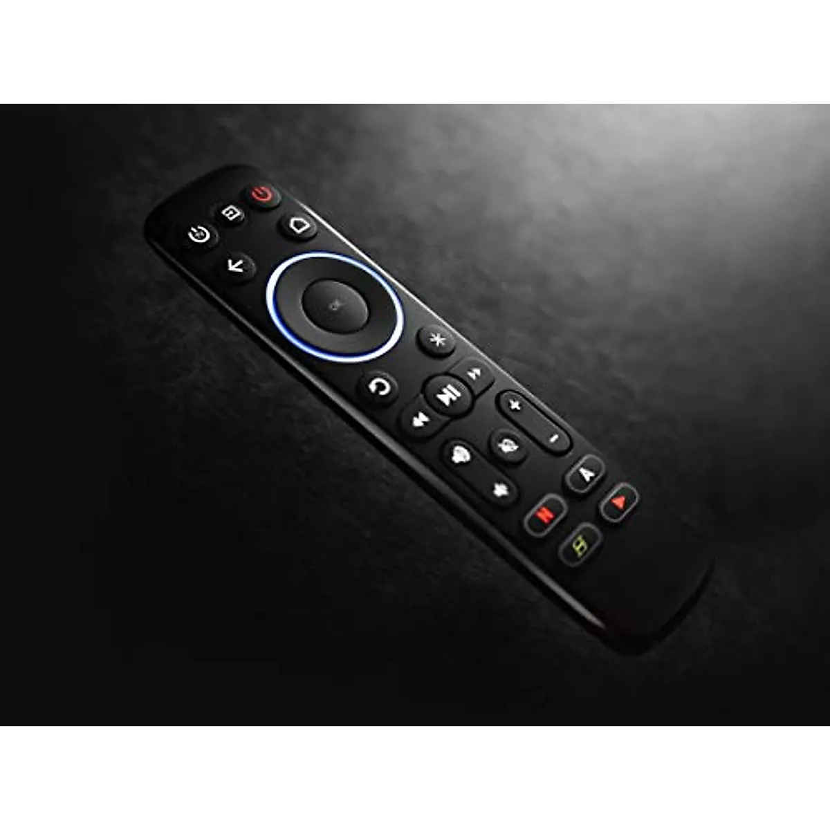 One For All Streamer Remote – Universal Remote Control for up to 3 Devices Infrared Controlled Streamer Boxes TVs and Sound bar – Learning Feature - Backlit Keys - Black – URC7935