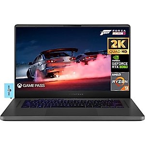 ASUS ROG Zephyrus 15.6" 165Hz 2K QHD Gaming Laptop (AMD Ryzen 9 6900HS 3.30GHz, 24GB DDR5, 1TB PCIe SSD, GeForce RTX 3060 6GB GDDR6, RGB KYB, WiFi 6E,Win 11 Pro) w/Dockztorm Dock