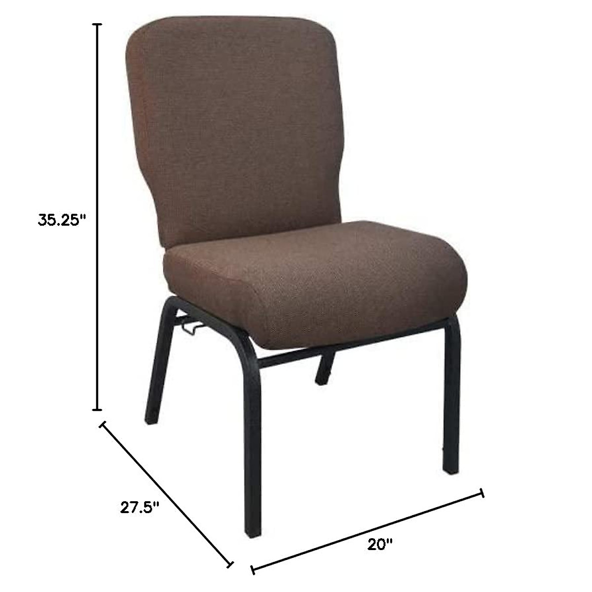 Advantage Signature Elite Java Church Chair - 20 in. Wide