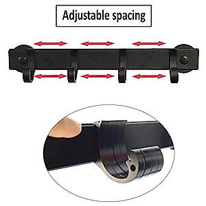 Magnetic Hook Rack Adjustable Hook Rail - Metal Heavy Duty - for Refrigerators, dishwasher, File cabinets, Grills, Washers, Dryers,Etc - No installation tools required（Does not include cleaning brush）