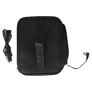 Kadimendium Portable Food Warmer, Food Warming Lunch Bag 5V 2A Waterproof Auto Thermal Insulation Aluminum Film Liner Oxford Fabric for Camping
