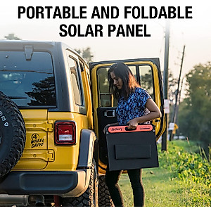 Jackery SolarSaga 60W Solar Panel for Explorer 160/240/500 as Portable Solar Generator, Portable Foldable Solar Charger for Summer Camping Van RV(Can't Charge Explorer 440/ PowerPro) (Renewed)