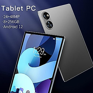 HEEPDD Smart Tablet, FHD Screen Black 7000 MAh 10.1 Inch WiFi Tablet 5G WiFi for Reading Games (US Plug)