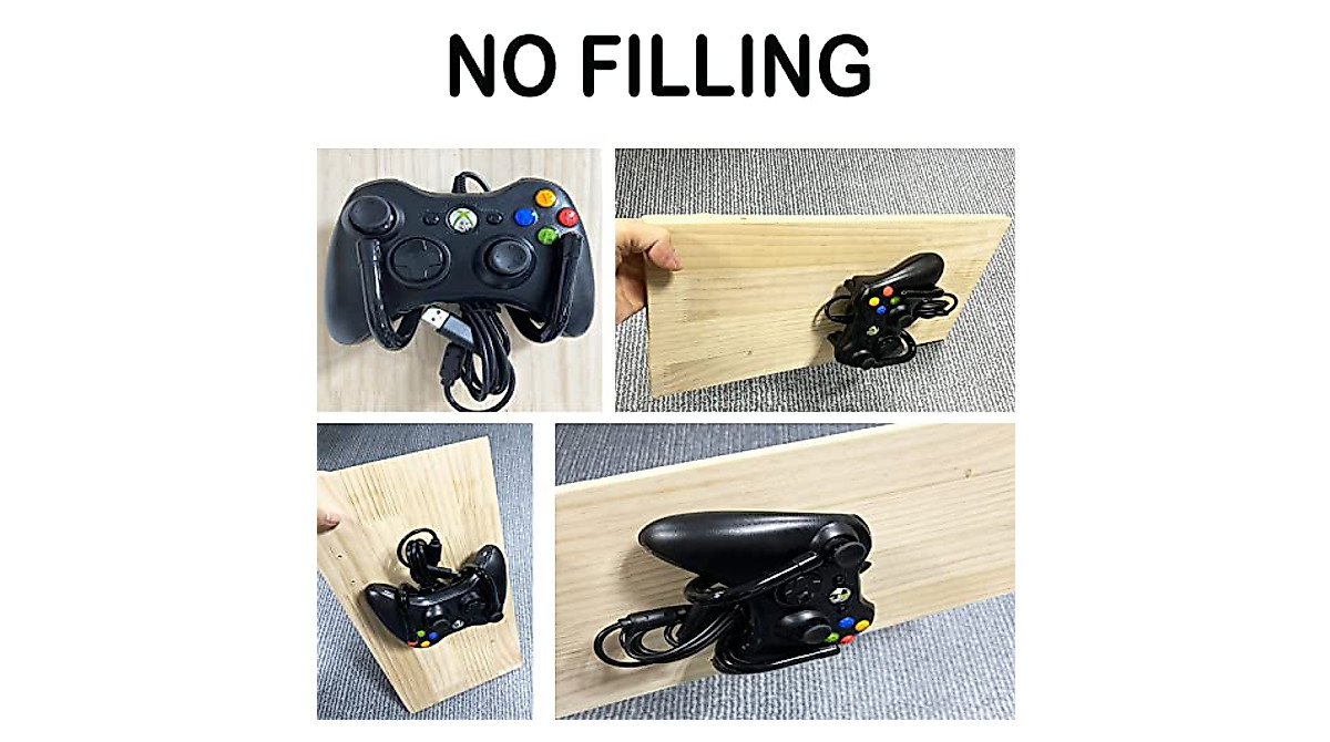 Universal Game Controller Holder - Sturdy Wall Mount Hook