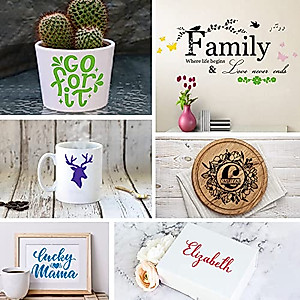 Prime Vinyl Matte Black Permanent Vinyl Roll - 12" x 35 Ft-Matte Black Self Adhesive Vinyl Roll for Silhouette Cameo, Decor Sticker, Cutting Machine, Craft Cutter Machine, Home Decal