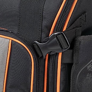 Klein Tools 55482 Tool Bag Backpack, Heavy Duty Tradesman Pro Tool Organizer with 21 Pockets and Large Interior, Water Resistant