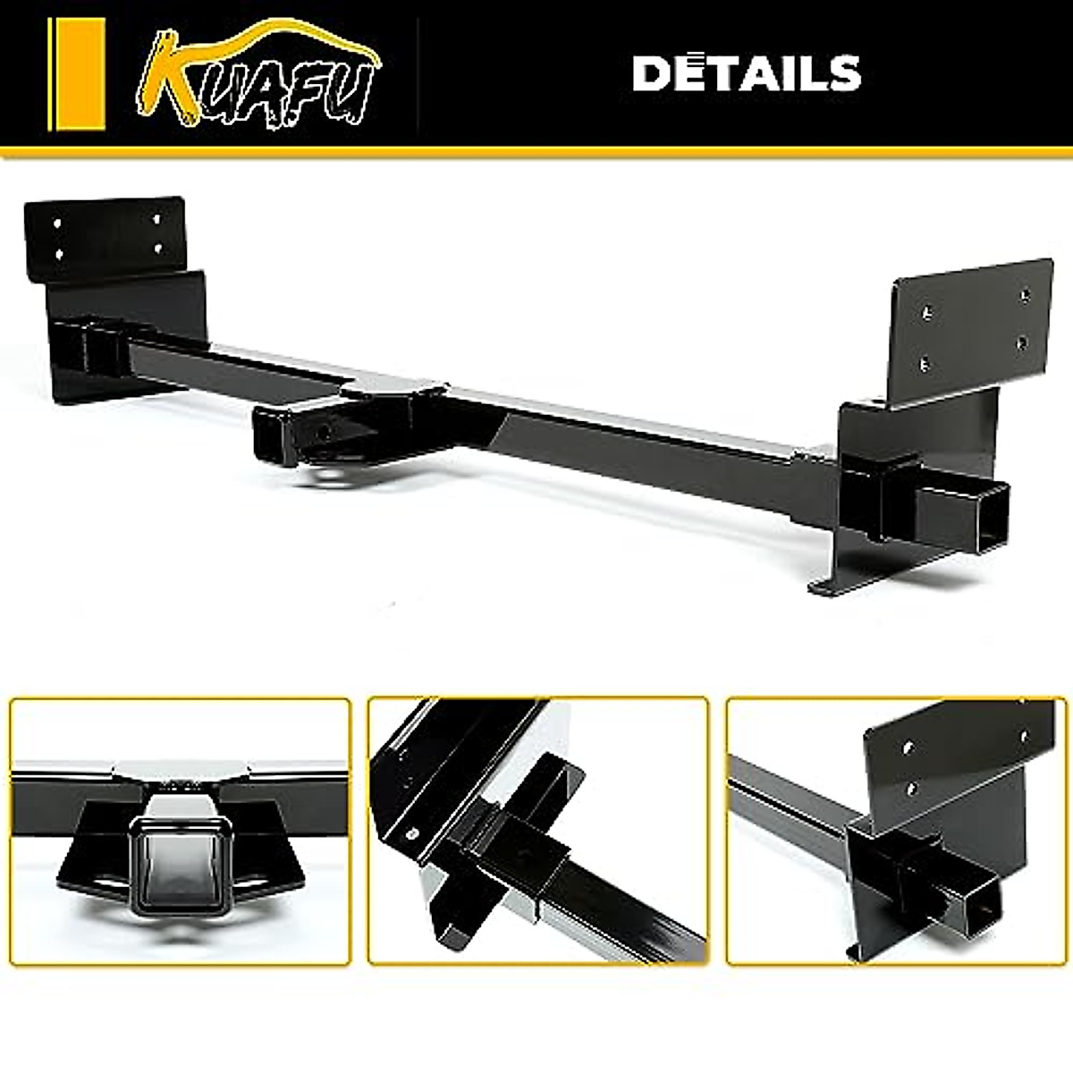 KUAFU Universal RV Trailer Hitch 2 Inch Class 3 Mount Receiver Tow Hitch Fits UP to 72" Frame Replacement for 13703 Adjustable