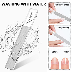 FACEMADE Nail Clippers Set, Stainless Steel Toenail and Fingernail Clippers, 2 Pack(Large and Small) Ultra Sharp Sturdy Nail Cutter with Case and Nail File, Used for Thick Nails, Men and Women