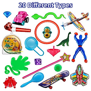 Amy&Benton 200PCS Goodie Bag Fillers Party Favors for Kids Birthday Pinata Filler Toy Assortment Prizes for Kids Classroom Rewards
